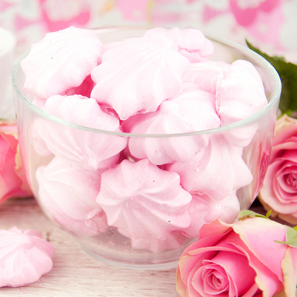 Pink Meringues With Rosewater Cream | AGA Living